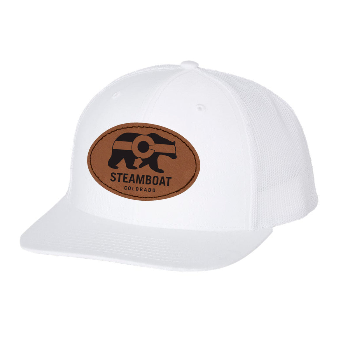 Steamboat Colorado Bear Patch Trucker – Steamboat Hat Shop